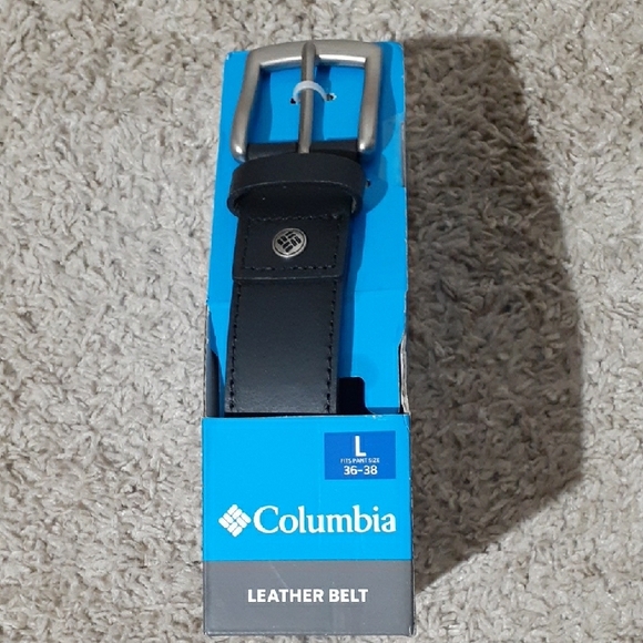 Columbia | Accessories | Columbia Black Leather Belt For Men | Poshmark